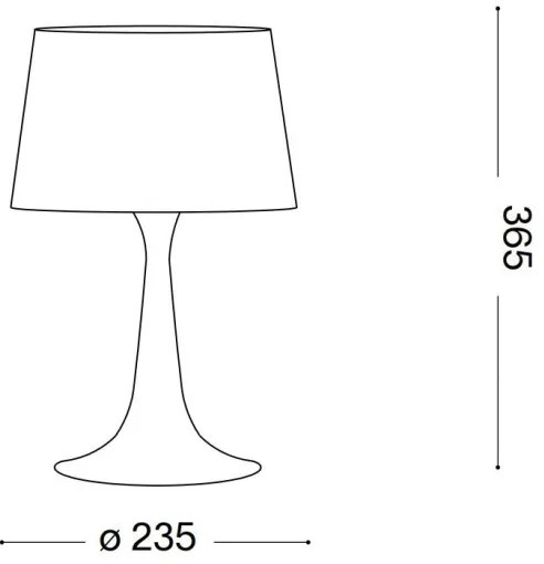 Ideal Lux - Stolní lampa 1xE27/60W/230V