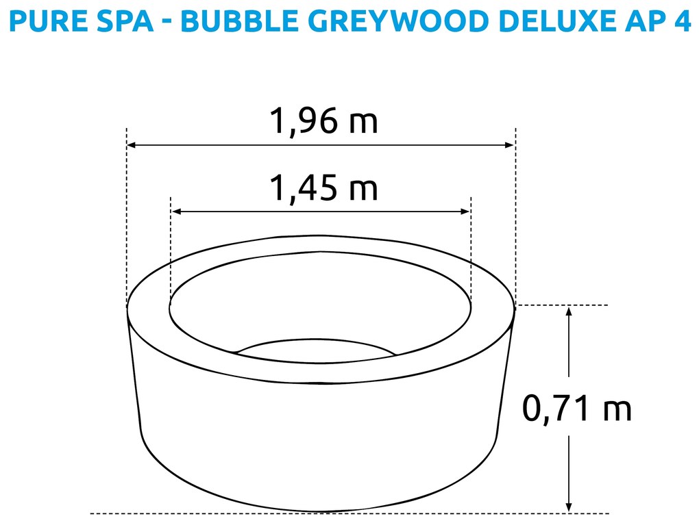 Intex | Vířivý bazén Pure Spa - Bubble Greywood Deluxe AP 4 + výhodná sada příslušenství | 19900145