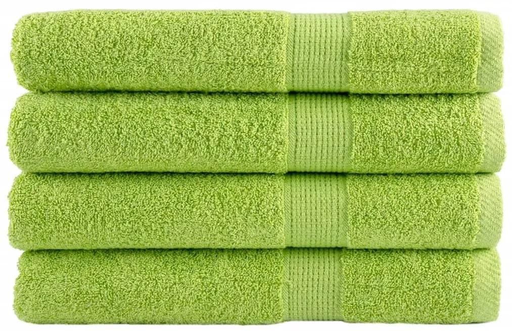 Premium ručníky SOLUND 4 jablkově zelené 100x200cm 600g/m² 137510