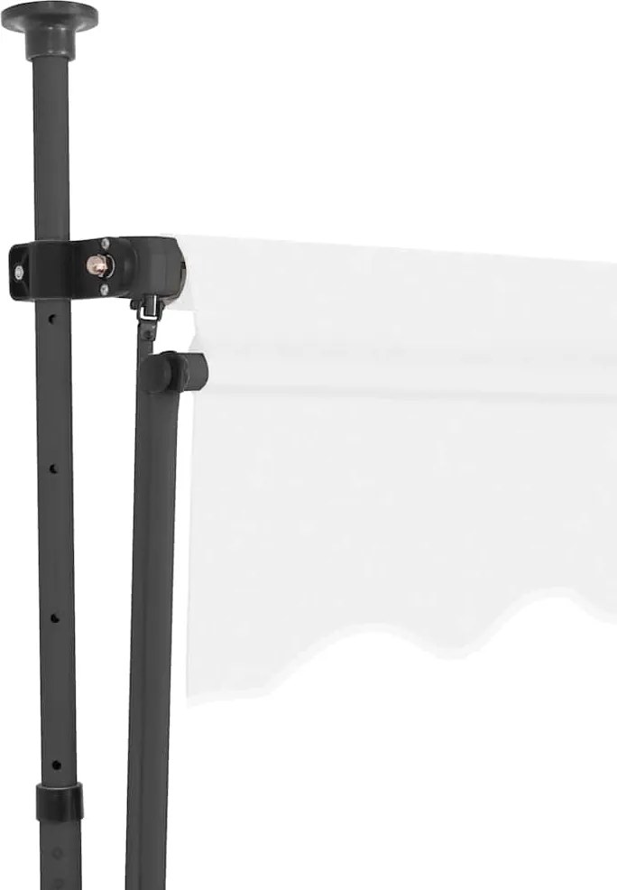 Ručně zatahovací markýza s LED světlem 150 cm krémová 145870