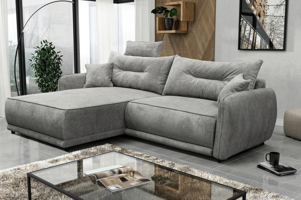 XXXLutz ROHOVÁ SEDAČKA, textil, šedá MID.YOU - Sedací soupravy - 001574006805