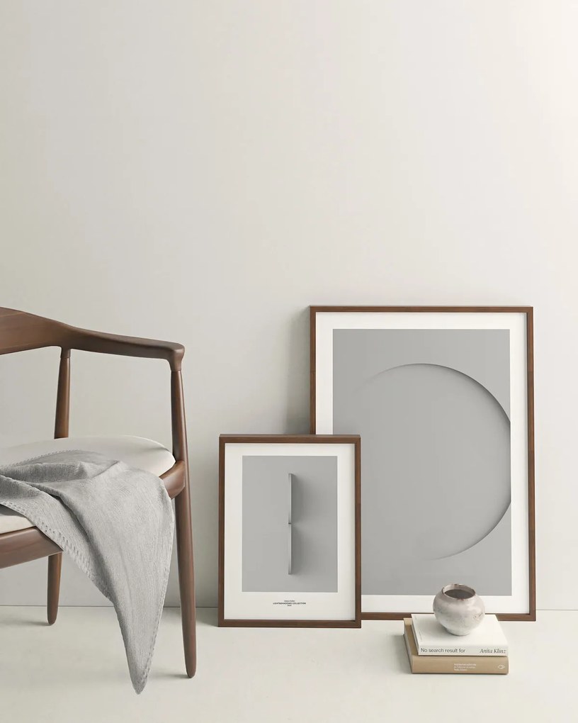 Idealform Poster no. 8 Arched shapes Barva: Smokey taupe, Velikost: 300x400 mm