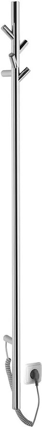 Sapho , PASADOR elektrický sušák ručníků, kulatý, 150x1500 mm, 30 W, leštěná nerez, ER175V