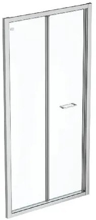 Ideal Standard Connect 2 - Skládací sprchové dveře 900 mm, silver bright/čiré sklo K9287EO