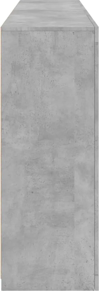 Příborník s LED osvětlením betonově šedý 181,5 x 37 x 100 cm 3209180