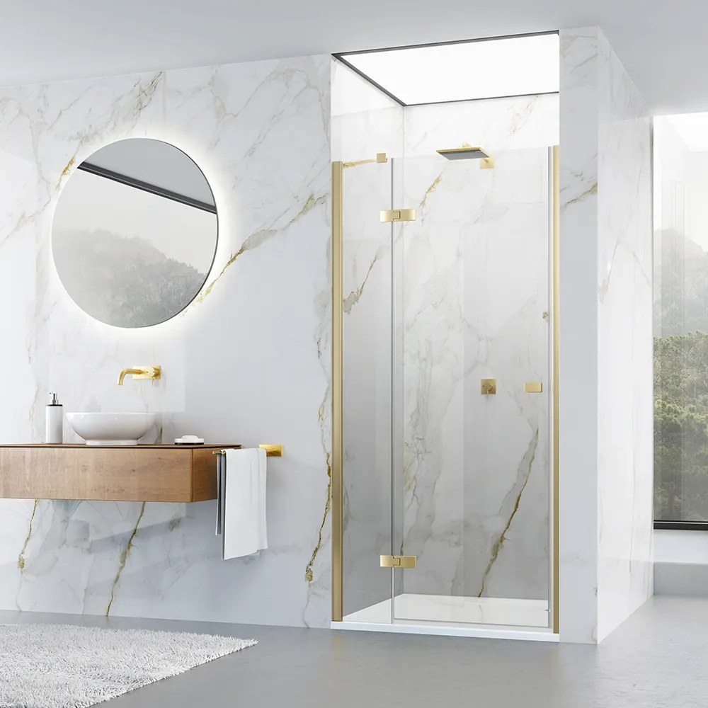 AP PFL / AP PFR 2000 mm 223–241 973–991 713 Transparent 1000 Brushed Gold Levé dveře AP PFL 100200 GPE