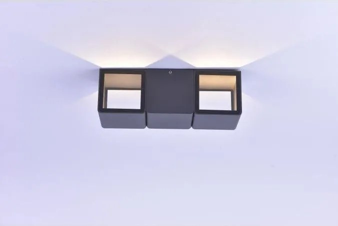 PN 9658-13 AKCE - MARCEL LED venkovní nástěnné svítidlo, 2-ramenné, antracit 3000K - PAUL NEUHAUS