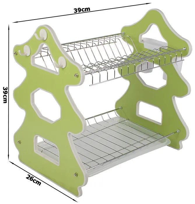Verk Group Dvoupatrový stojan na sušení v myčce nádobí