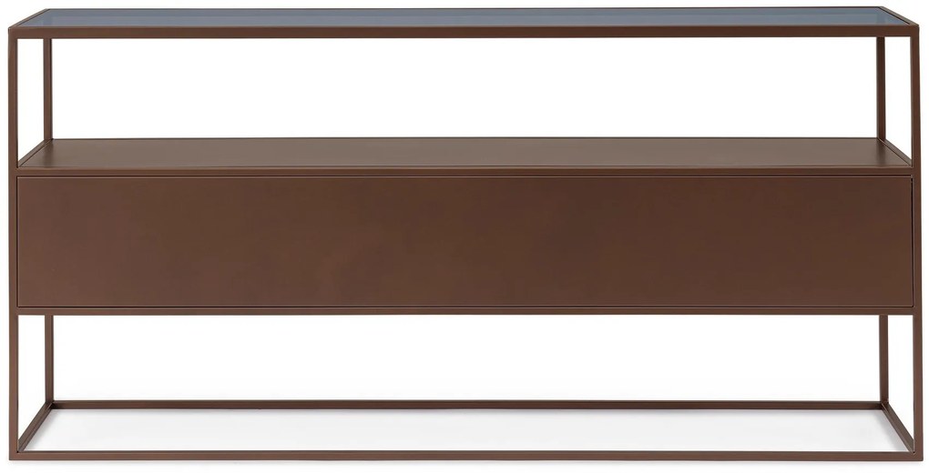 BIZZOTTO Konzolový stolek GODRIC hnědý 140 cm 0747376