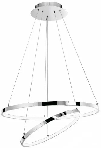 LED lustr Aria 75W 60 chrome