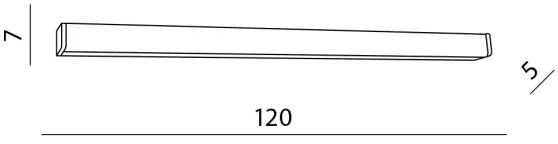 LED nástěnné svítidlo Peter 120 3000 chrom