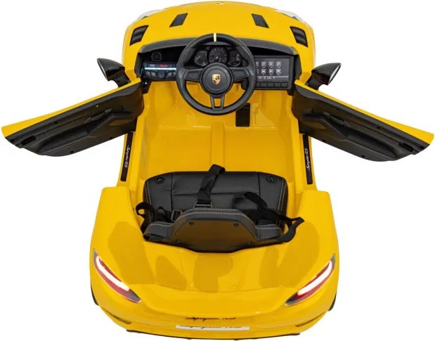 Elektrické autíčko Porsche Spyder RS 718 Lakýr žluté