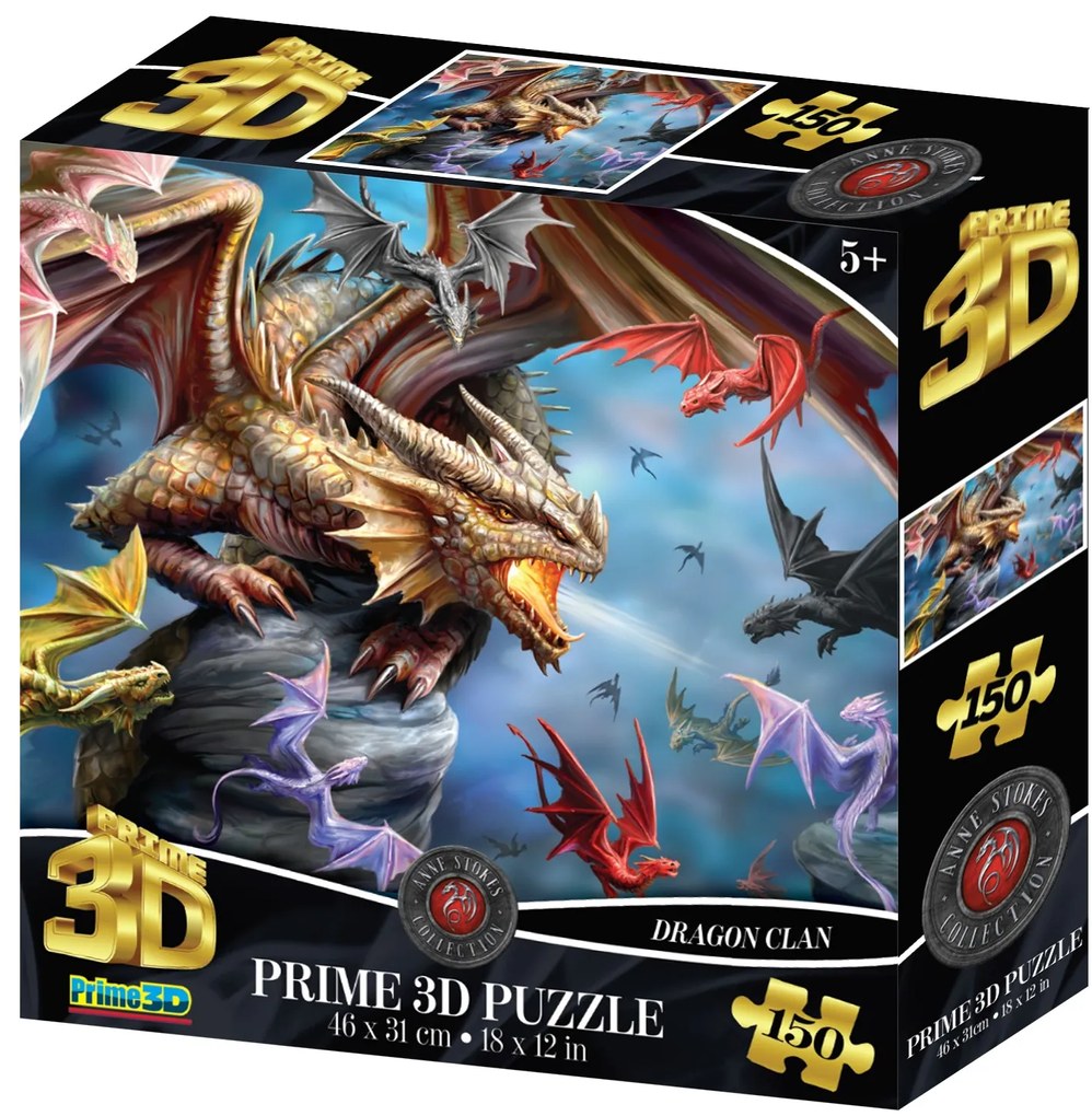 PRIME 3D PUZZLE - Dračí klan 150 dílků