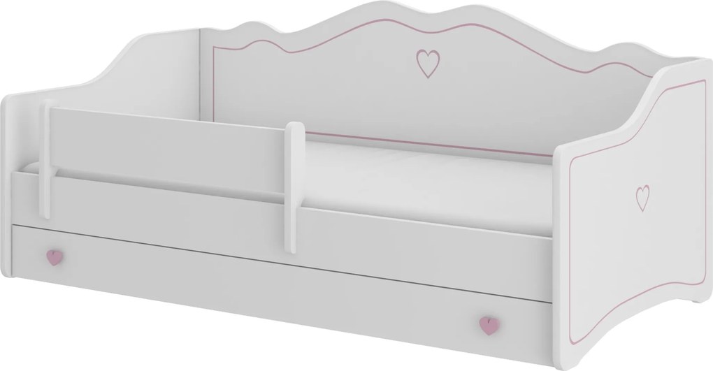 ADRK Furniture Postel s matracem EMKA Pink 160x80 ADRK-CH-EMK-1680-WP