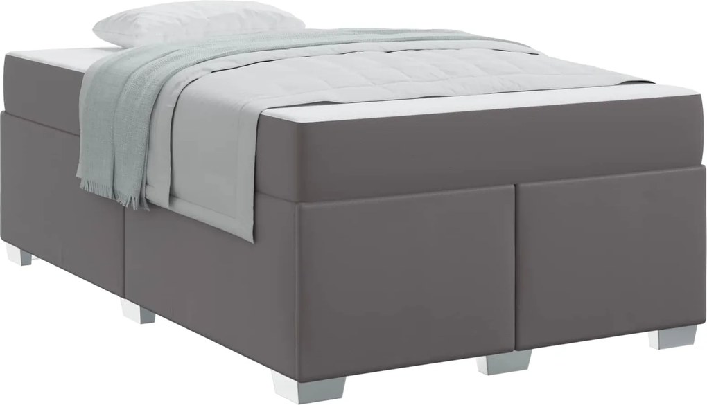 Rám postele Šedá 120 x 200 cm PVC 3399236