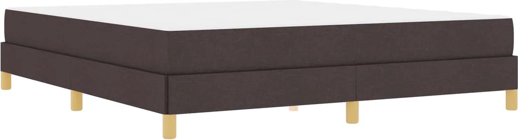 Postel s boxspringem s matrací Tmavě hnědá 180 x 200 cm textil 3398587