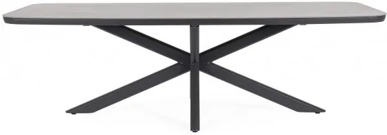 BIZZOTTO Zahradní jídelní stůl ISACCO 240x110 cm antracit