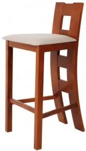 Bradop Židle barová čalouněná NORA buková Z89 P - PŘÍRODNÍ 530 - OLYMP-530