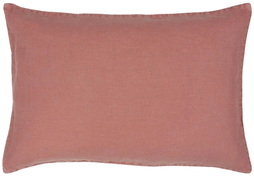 IB LAURSEN Povlak na polštář Faded Rose 60x40cm, růžová barva, béžová barva, textil