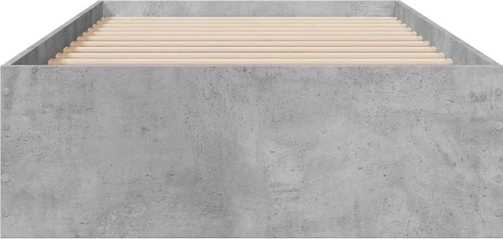 Rám postele se zásuvkami betonově šedý 100 x 200 cm kompozit 3280422