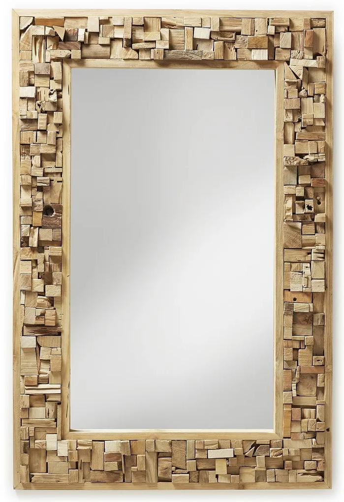 Dřevěné závěsné zrcadlo LaForma Yalana