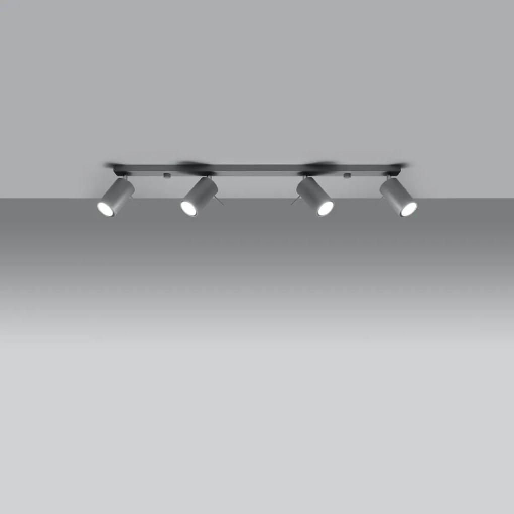 Sollux Lighting Stropní svítidlo RING 4L šedé