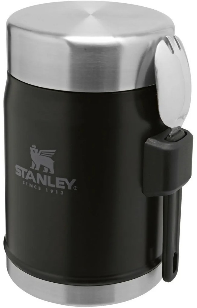 STANLEY termoska jídelní 400ml se lžící/vidličkou černá mat