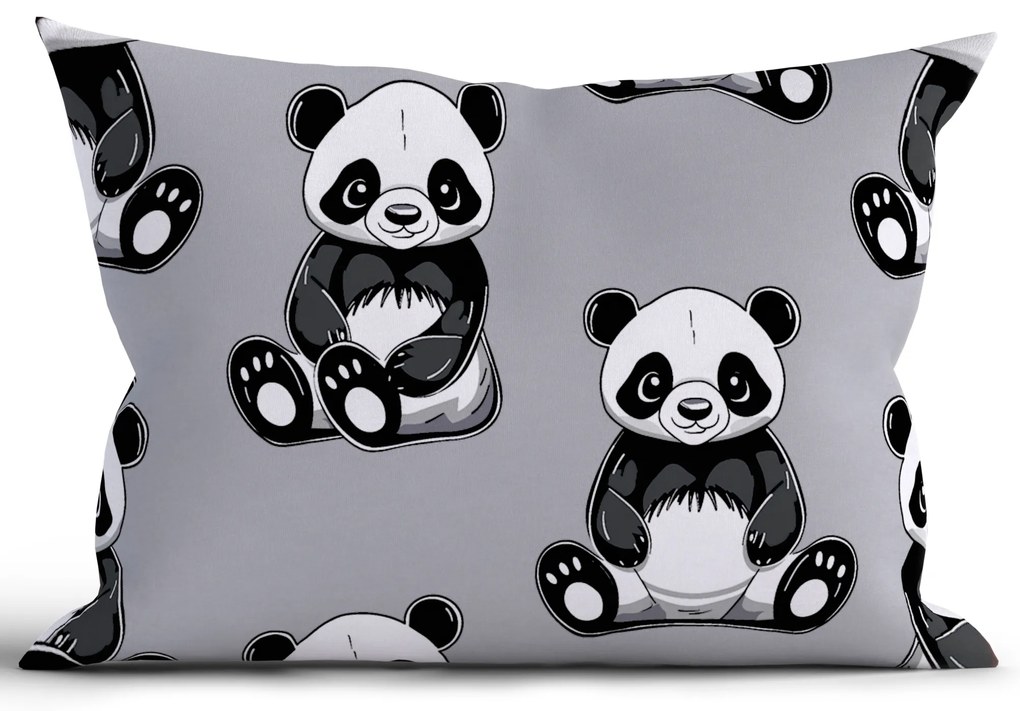 MK Lůžkoviny Bavlněný povlak na polštář Renforcé 50 x 70 cm - Panda