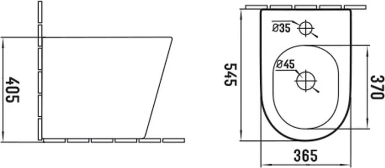 Mexen, Mexen Rico bidet stojący, biały - 36725100