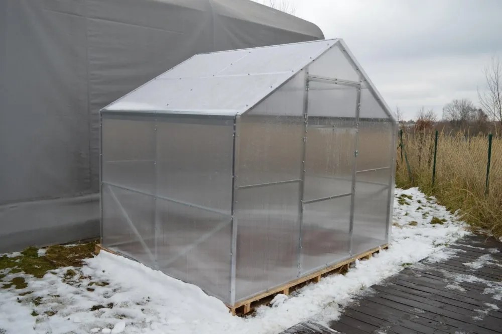 Skleník DOMIK 2,6x6 m polykarbonát Lanitplast