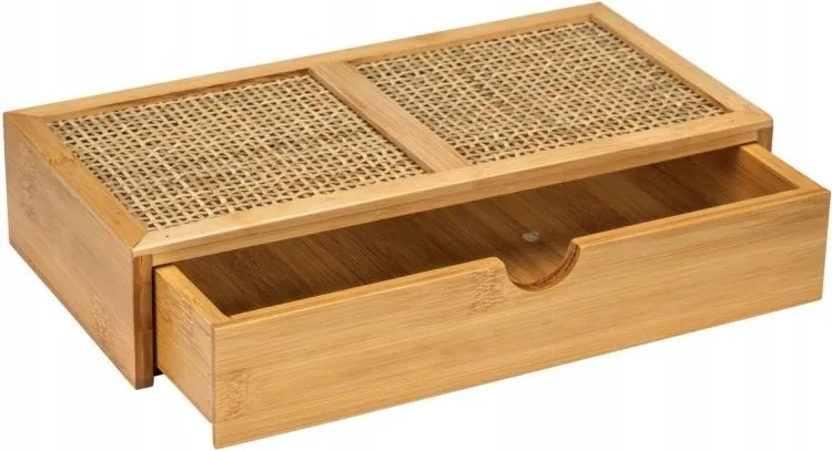 Organizér na kosmetiku Allegre Bamboo, 28 x 6 x 14 cm, Wenko