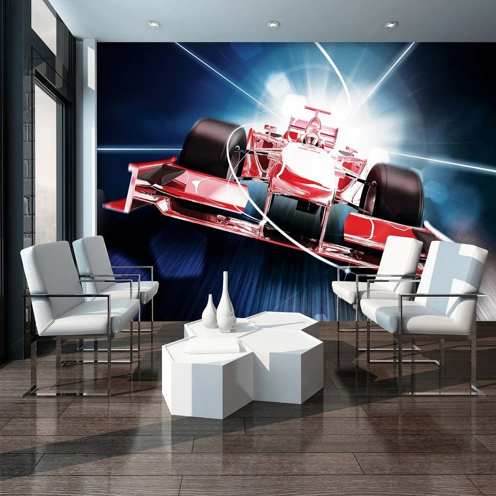 Fototapeta - Červená formule 1 3D F1 (152,5x104 cm)