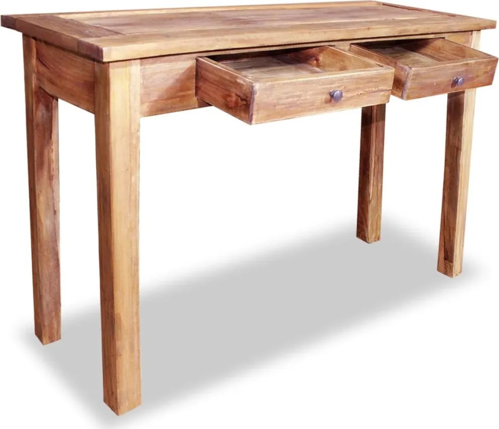 vidaXL Odkládací stolek, masivní recyklované dřevo, 123x42x75 cm [244494]