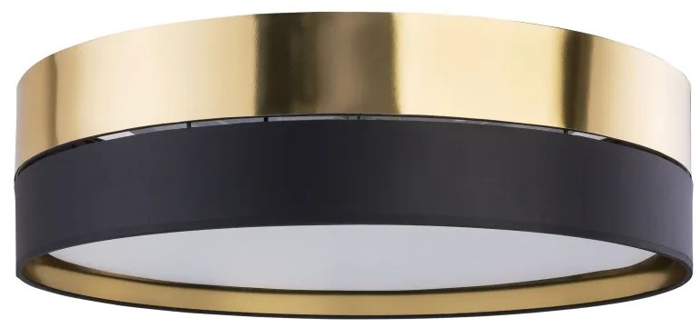 TK LIGHTING Stropní svítidlo - HILTON 4345, Ø 60 cm, 230V/15W/4xE27, černá/zlatá