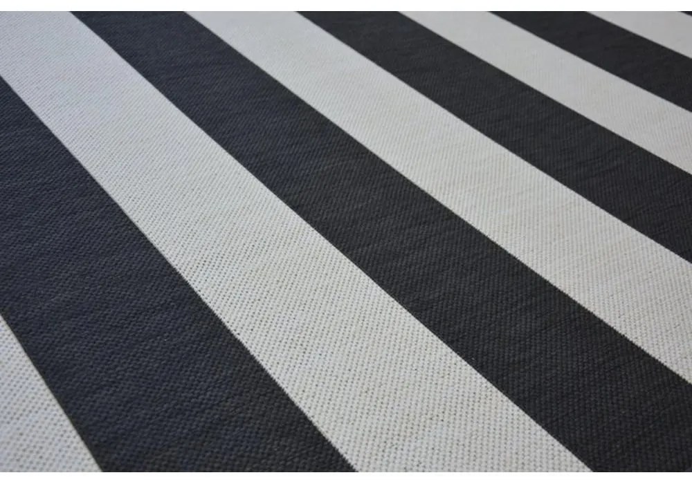 Kusový koberec Pruhy černý 160x230cm