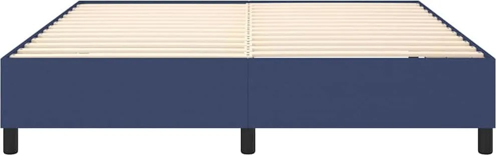 Rám postele s boxspringem modrý 180 x 200 cm textil 3120884