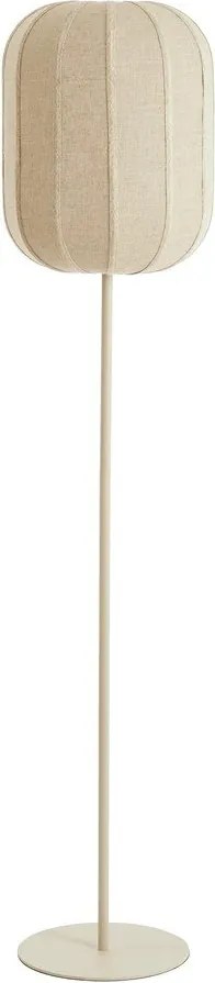 Krémová stojací lampa s textilním stínidlem (výška 165 cm) Solune – Light & Living
