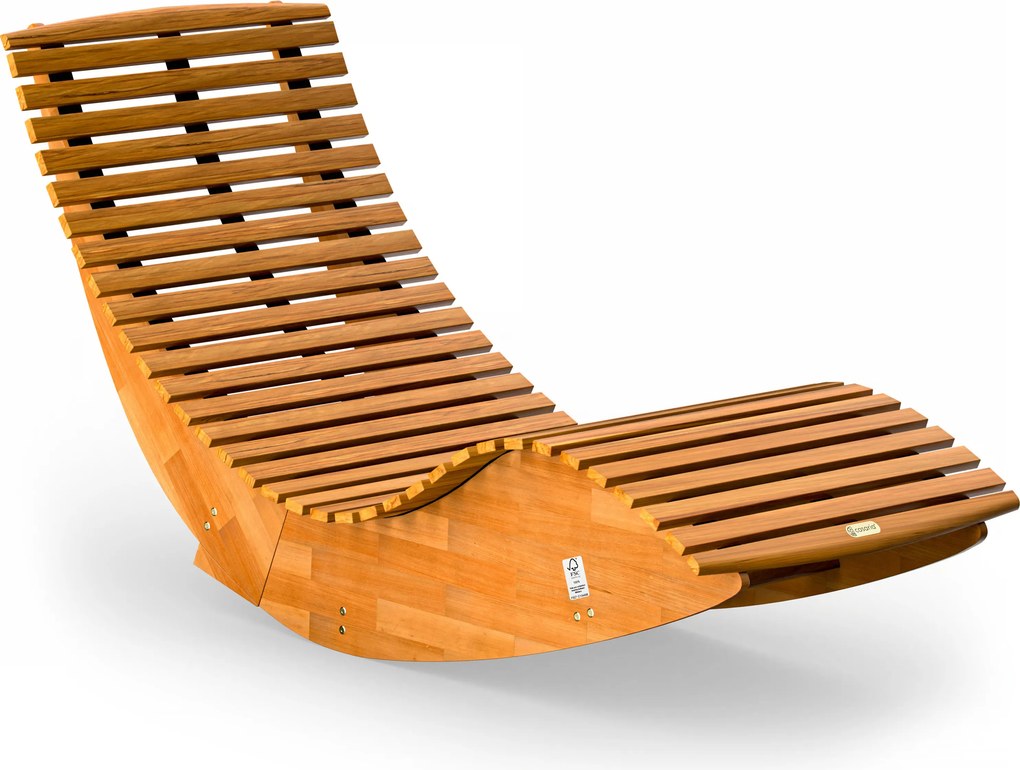 Deuba Ergonomické lehátko - akát