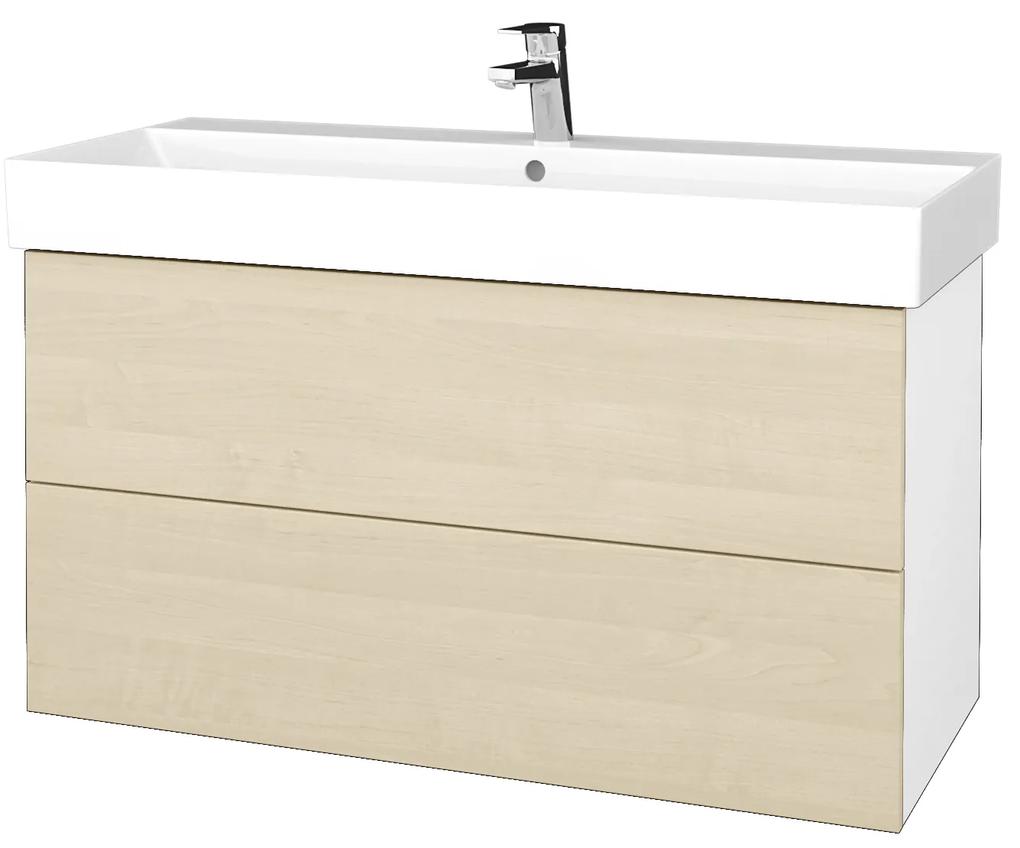 Dřevojas Koupelnová skříň VARIANTE SZZ2 100 Varianta: N01 Bílá lesk / IND Individual