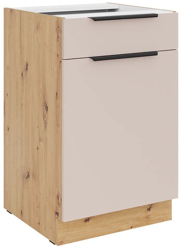 Kuchyňská linka SOLEA | 300 + 180 cm | VÝBĚR ÚCHYTŮ | zásuvky PREMIUM BOX | artisan/kašmír