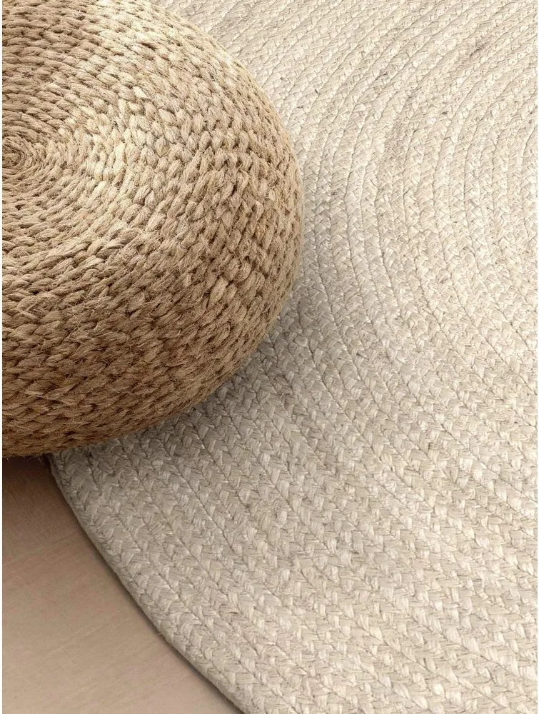 Krémový oboustranný/ručně tkaný jutový koberec 160x230 cm Braided – Hanse Home