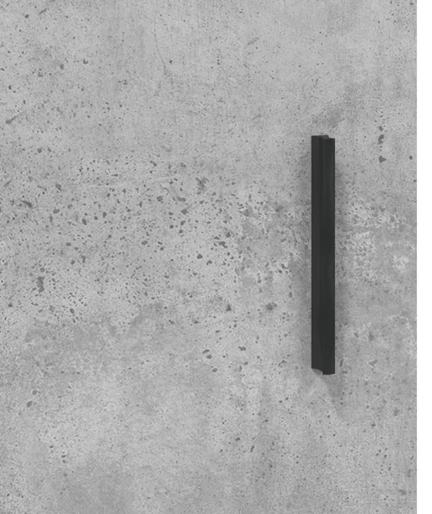 Skříň highboard betonově šedá 69,5x34x180 cm kompozitní dřevo,  3196087