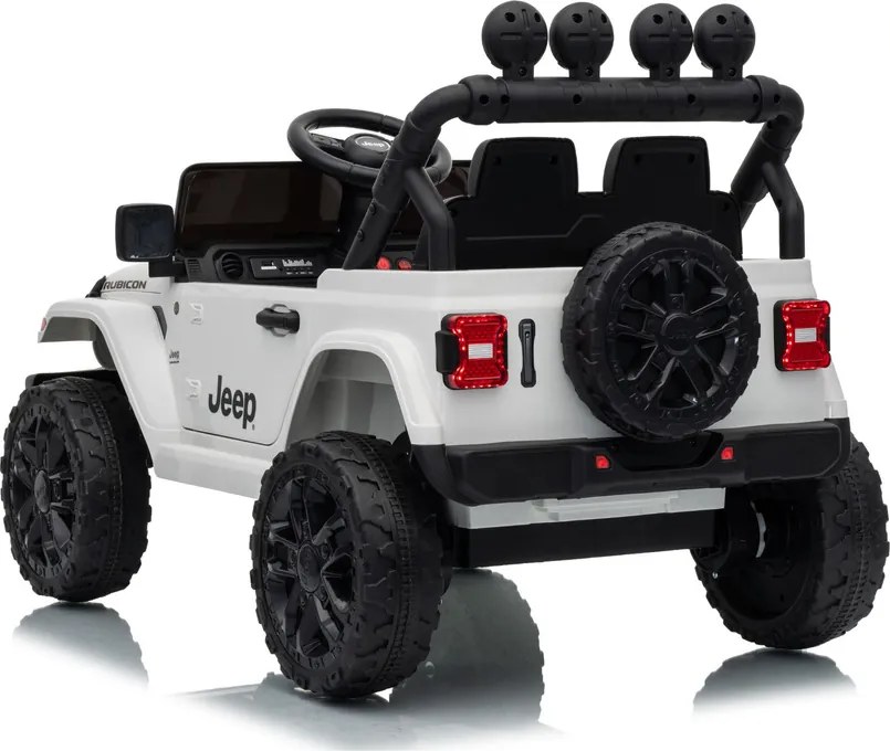 LEAN CARS Akumulátorové vozidlo Jeep Rubicon DK-JWR558 24 V, bílé