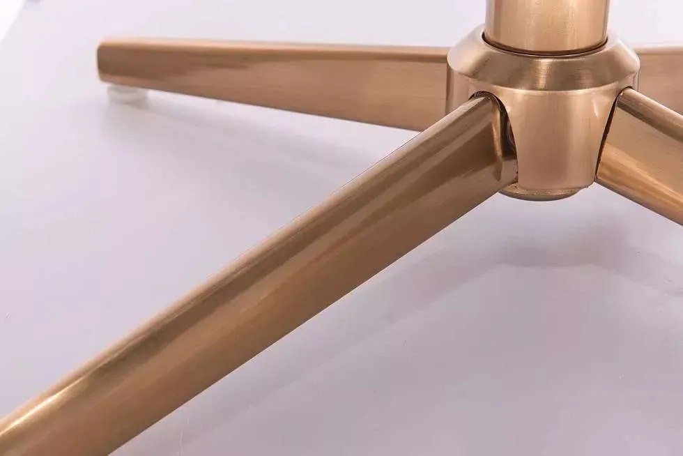 LuxuryForm DESIGN Otočná židle MILANO VELUR na zlatém kříži - zelená