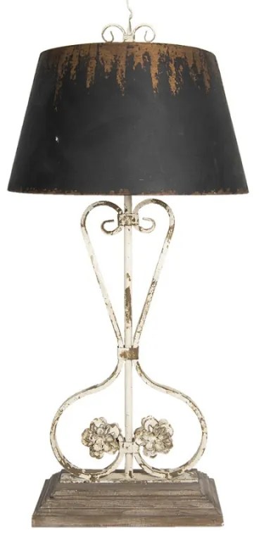 Vintage stolní lampa s patinou Mallorie – 48x48x105 cm