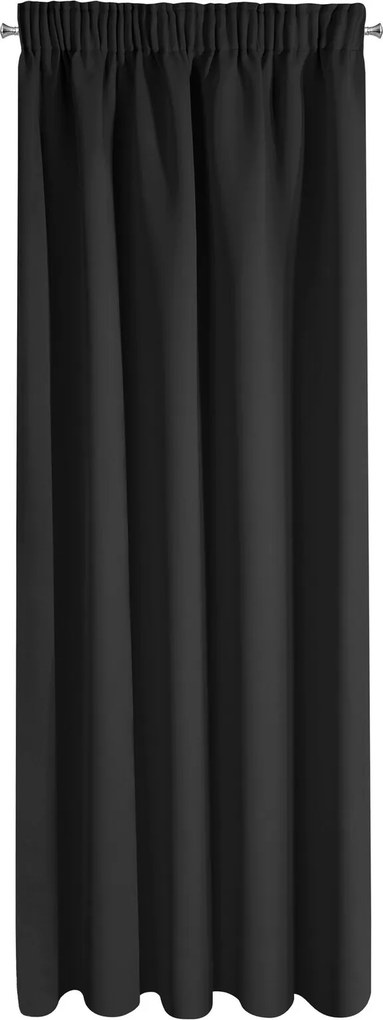 ZATEMŇOVACÍ ZÁVĚS NA PÁSCE ADLEY 135X270 CM ČERNÝ
