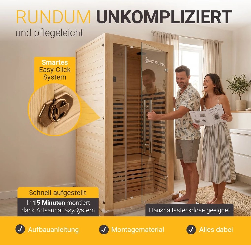 Artsauna Infrasauna Trondheim 90, přírodní