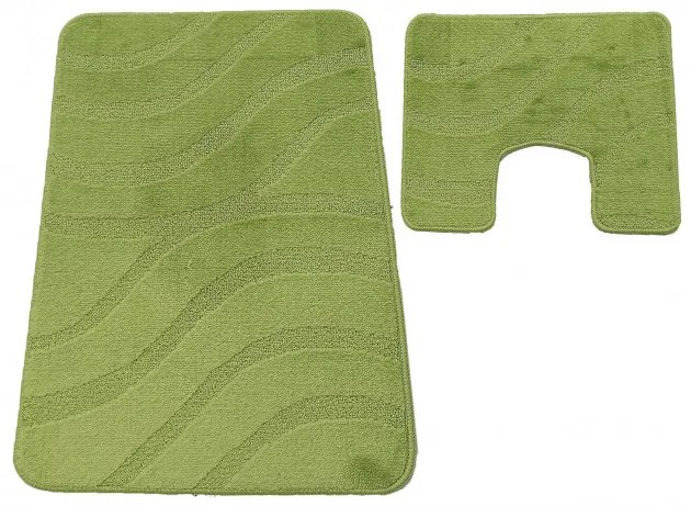 Sada koupelnových koberečků Montana Symphony Phosphoric Green