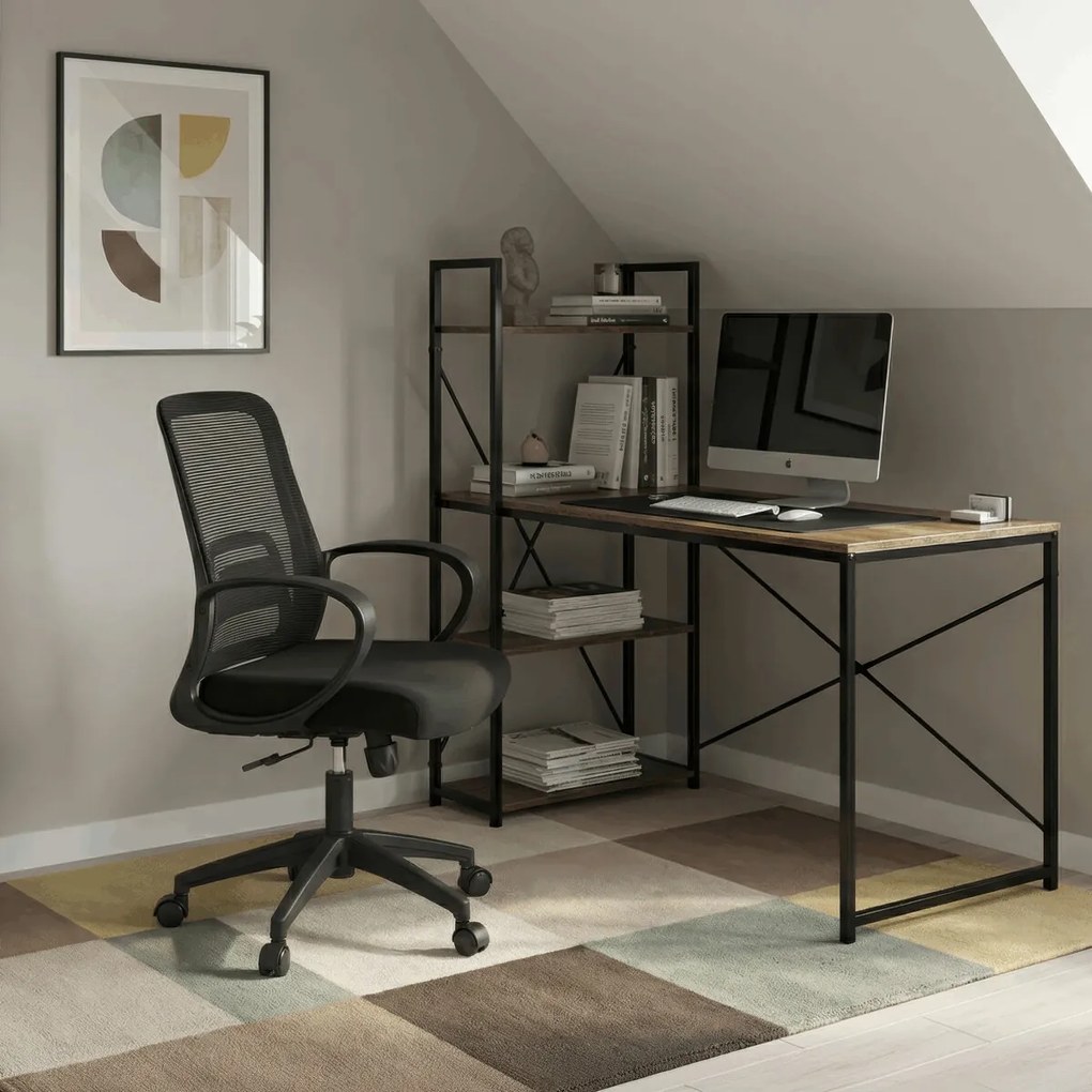 Kancelářská židle WORKPRO - černá síťovina