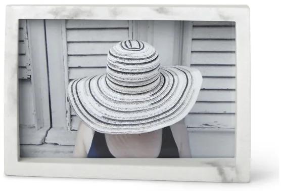 Rámeček na fotografii 10x15 cm Umbra EDGE - bílý mramor